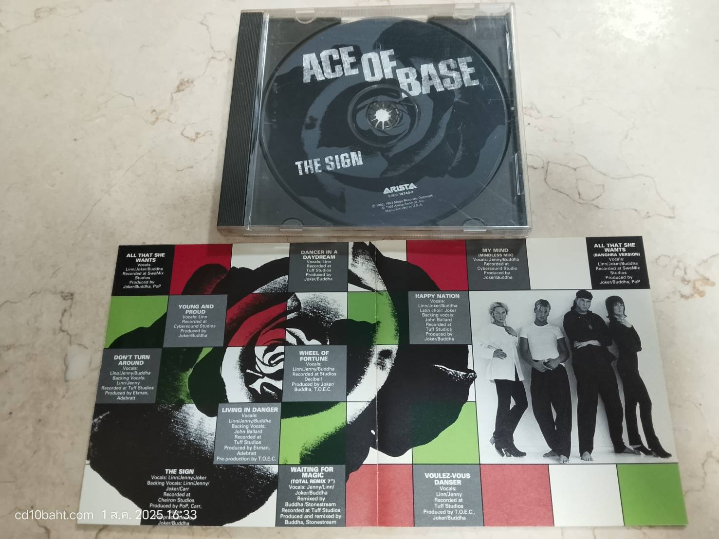 Ace Of Base – The Sign - CD 10 BAHT